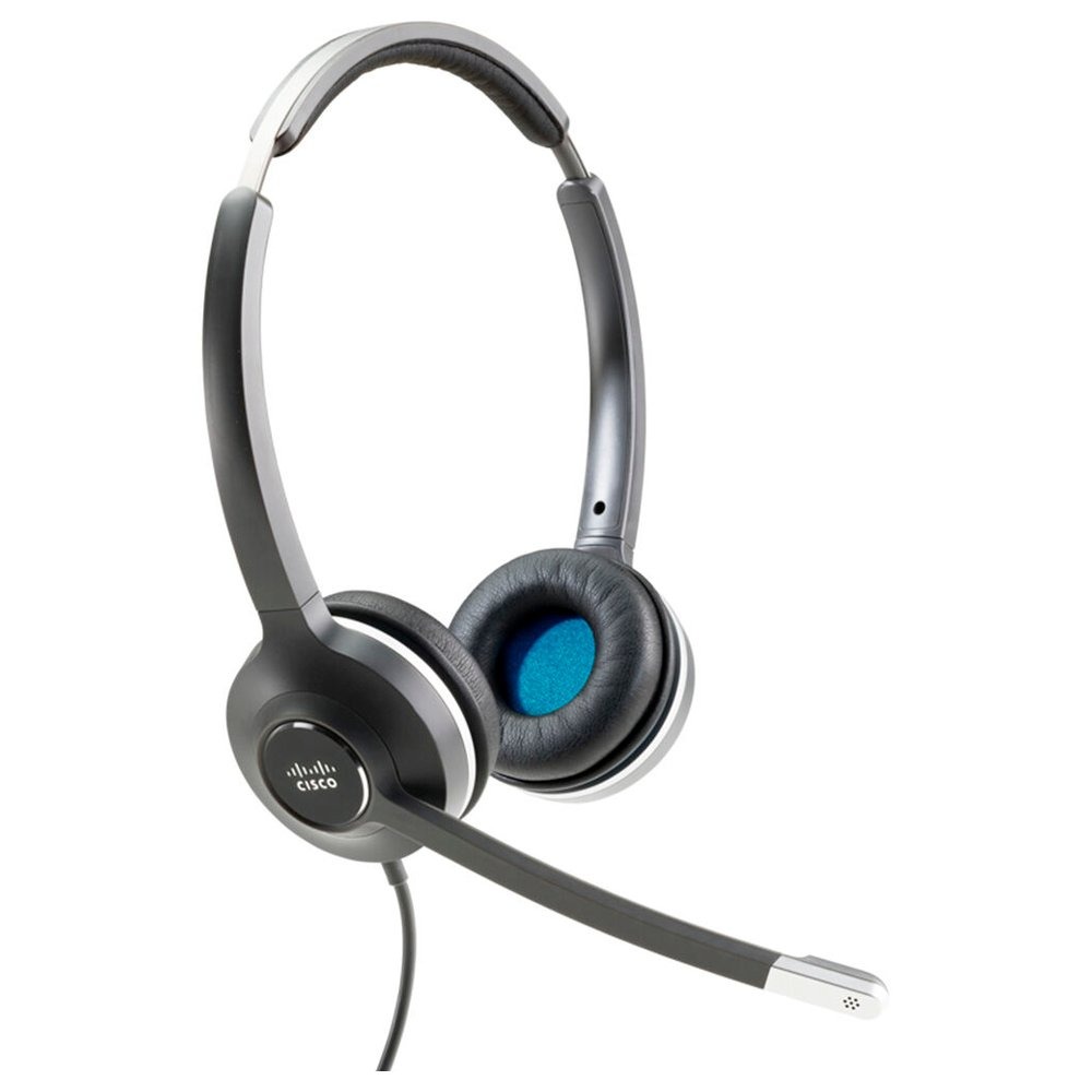 Headset Cisco 532, Com fio Duplo, Adaptador USB-A - CP-HS-W-532-USBA